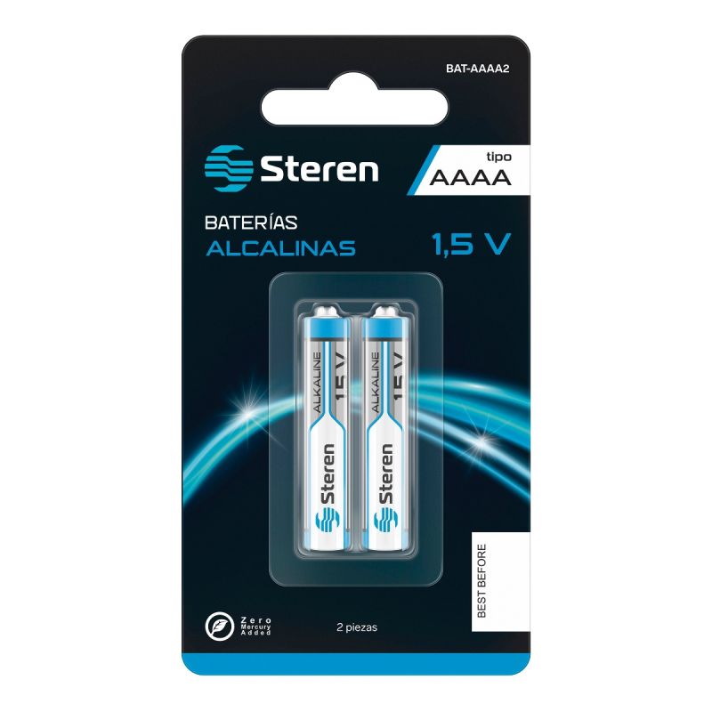Paquete de 2 pilas alcalinas AAAA